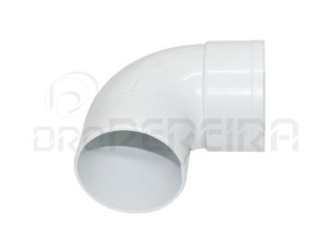 CURVA PVC BRANCA 90º 90mm
