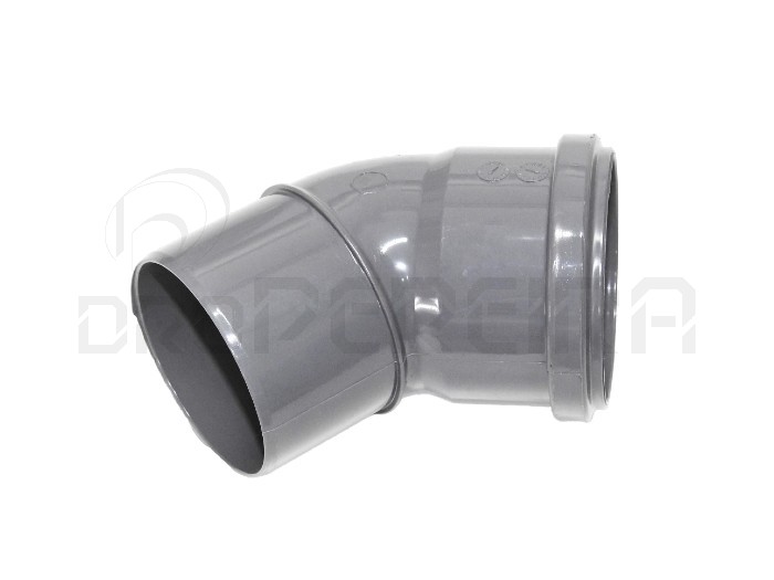 CURVA PVC DIN 45º 140mm