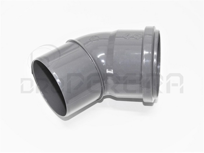 CURVA PVC DIN 45º 50mm