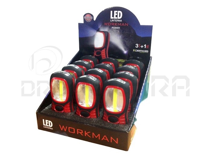 LANTERNA COB 3+1 LED 3W 23933 KORPASS